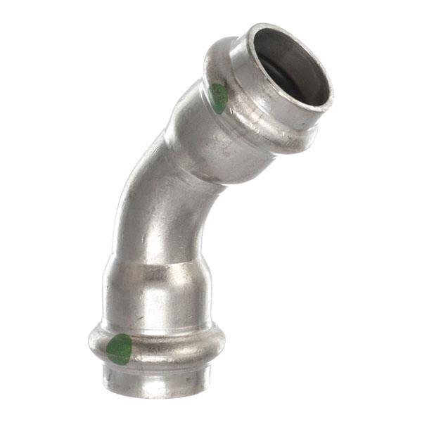 80445 Viega ProPress 1/2" Press X Press 316 Stainless Steel 45 Elbow ...