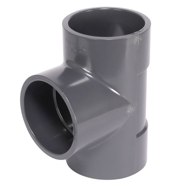 036866 10" PVC Schedule 80 Socket Tee | The Granite Group