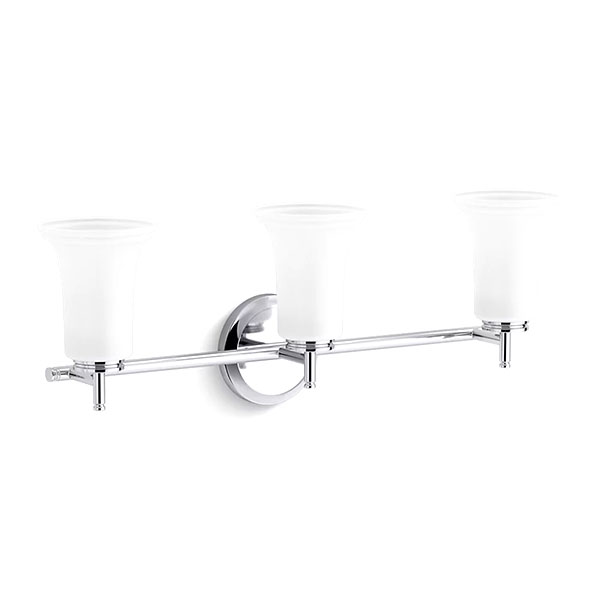 38406-SC03-CPL Kohler Bellera Three-Light Wall Sconce With Frosted ...