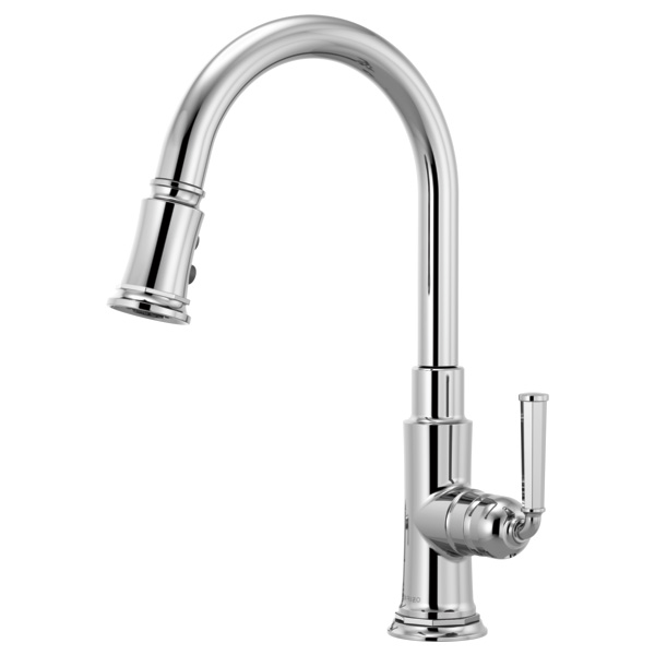 63074LF-PC Polished Chrome Rook 1.80 GPM Single Hole 2 Function Pull ...