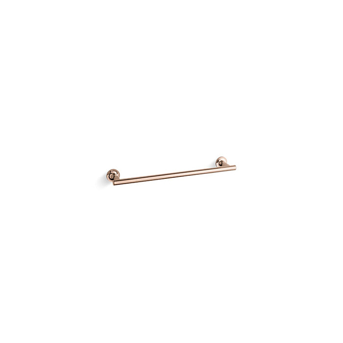 The Granite Group | 14435-RGD Kohler Purist 18" Towel Bar Vibrant Rose Gold