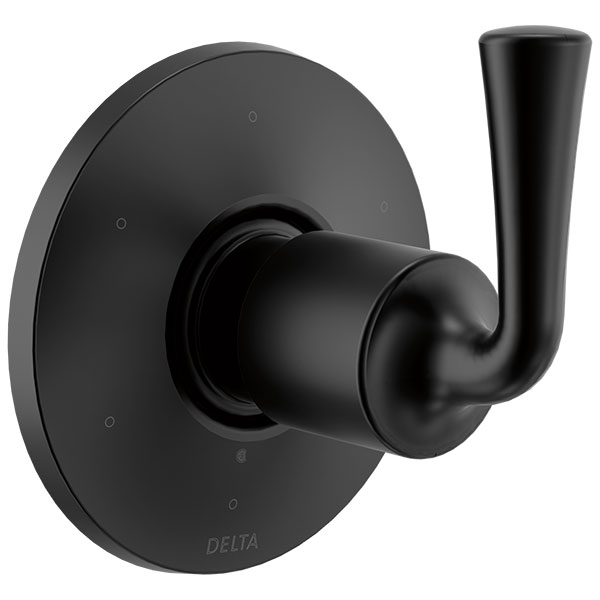 T11933-BL Delta Kayra 6-Setting 3-Port Diverter Valve Trim Matte Black ...