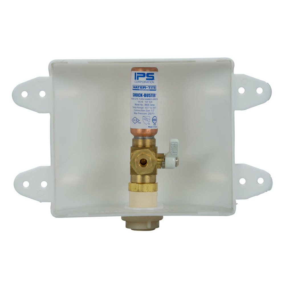 87982 IPS Ice Maker Outlet Box Lead Free Brass Quarter-Turn Arrester ...