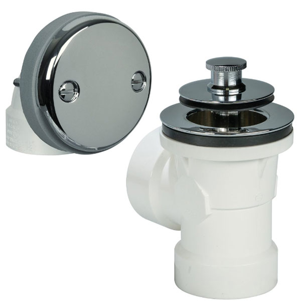 65605 IPS Two-Hole PVC Half Kit Push eN Lift Waste And Overflow With 1 ...