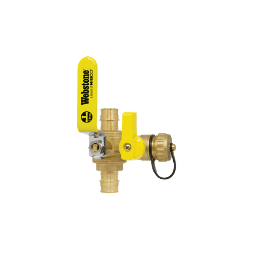 H-30613W Webstone 3/4" F1960 PEX Lead Free Pro-Pal Ball Valve With ...