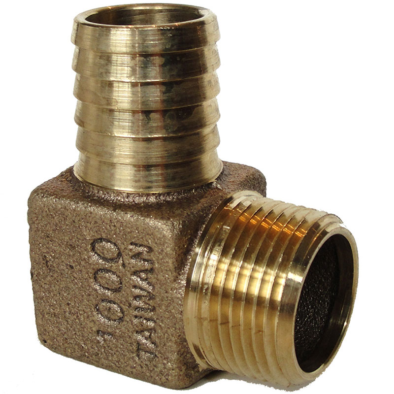 1-1/4" Lead Free Cast Bronze Insert X MIP 90 Hydrant Elbow | The ...