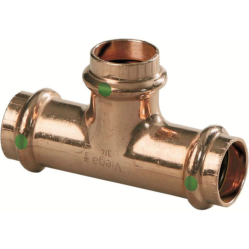 77437 Viega Copper ProPress 1 X 1 X 3 4 Press X Press X Press Tee