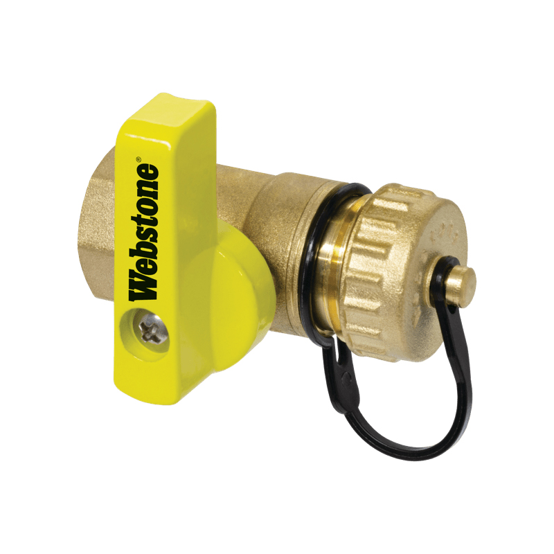 H-40304W Webstone Pro-Pal Lead-Free Brass 1" FIP X 3/4" Hose Add-A ...