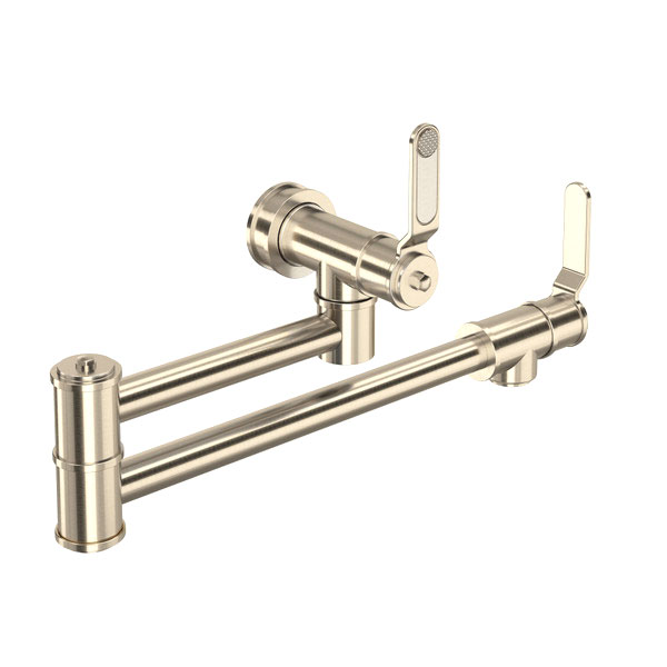U.4599HT-STN-22 Rohl P&R Armstrong 1.80 GPM Single-Hole Wall Mount Pot ...