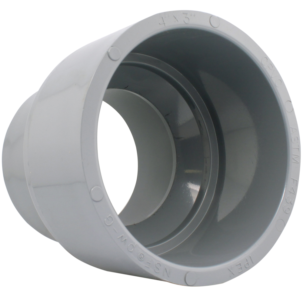 197472 IPEX 4" X 3" CPVC 636 194F Max Hub X Hub Flue Gas Vent Coupling ...